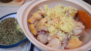 Kacangma or Motherwort Chicken - Just Julie