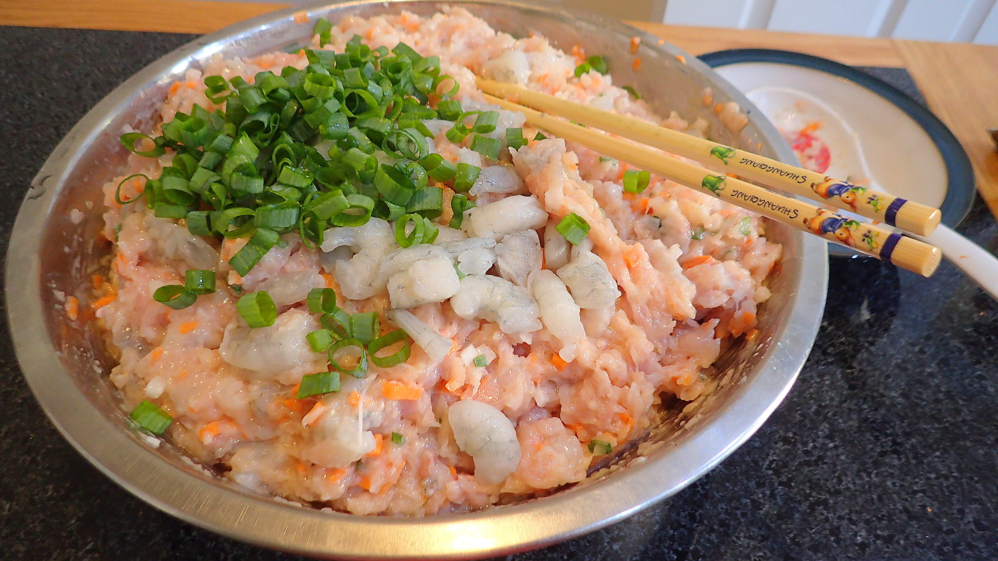 Fu Pei Guen - 腐皮卷 (虾 & 鸡); prawns and chicken beancurd wraps - Just Julie