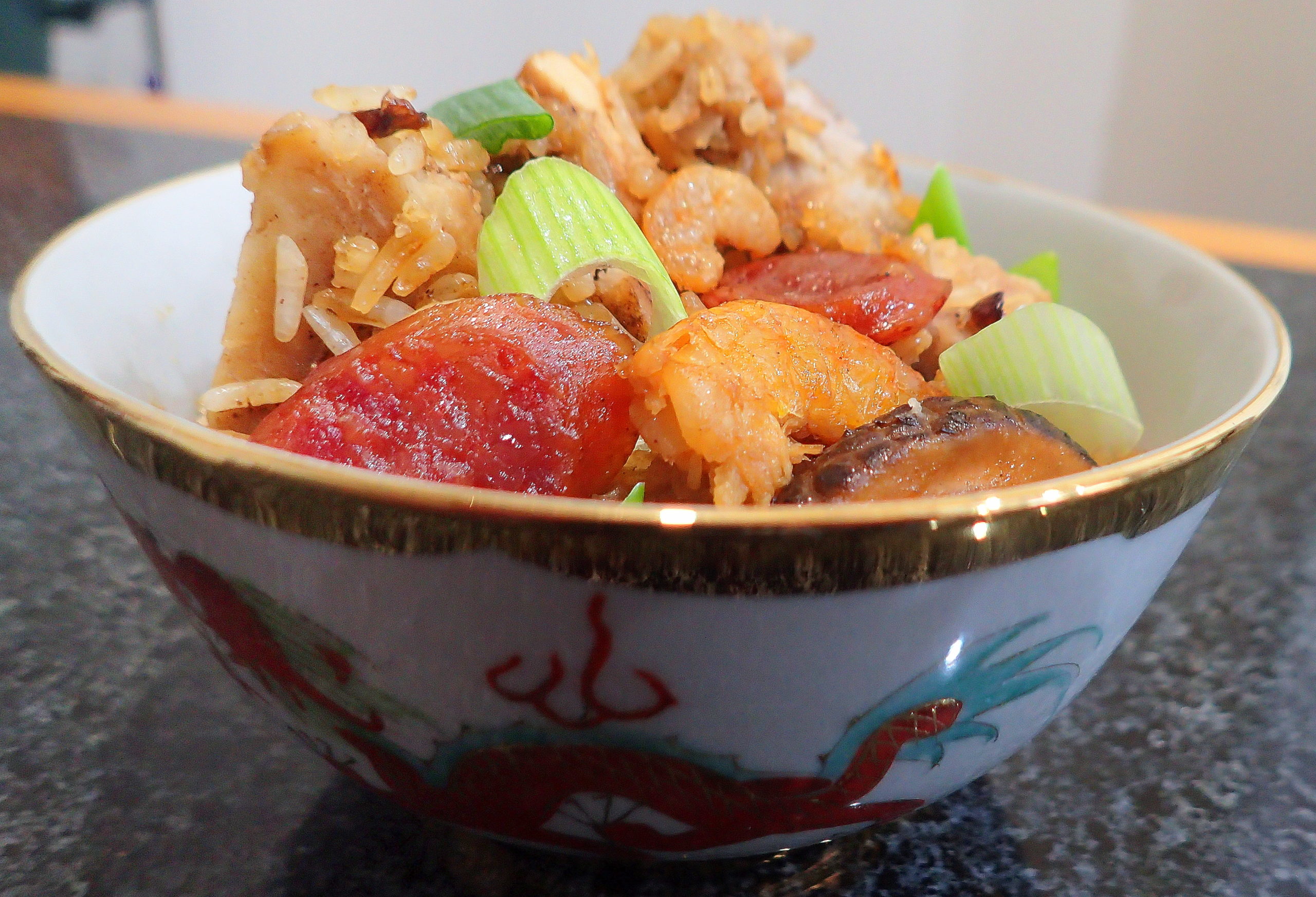 Fragrant Yam Rice, Taro Rice (芋头饭) - Just Julie