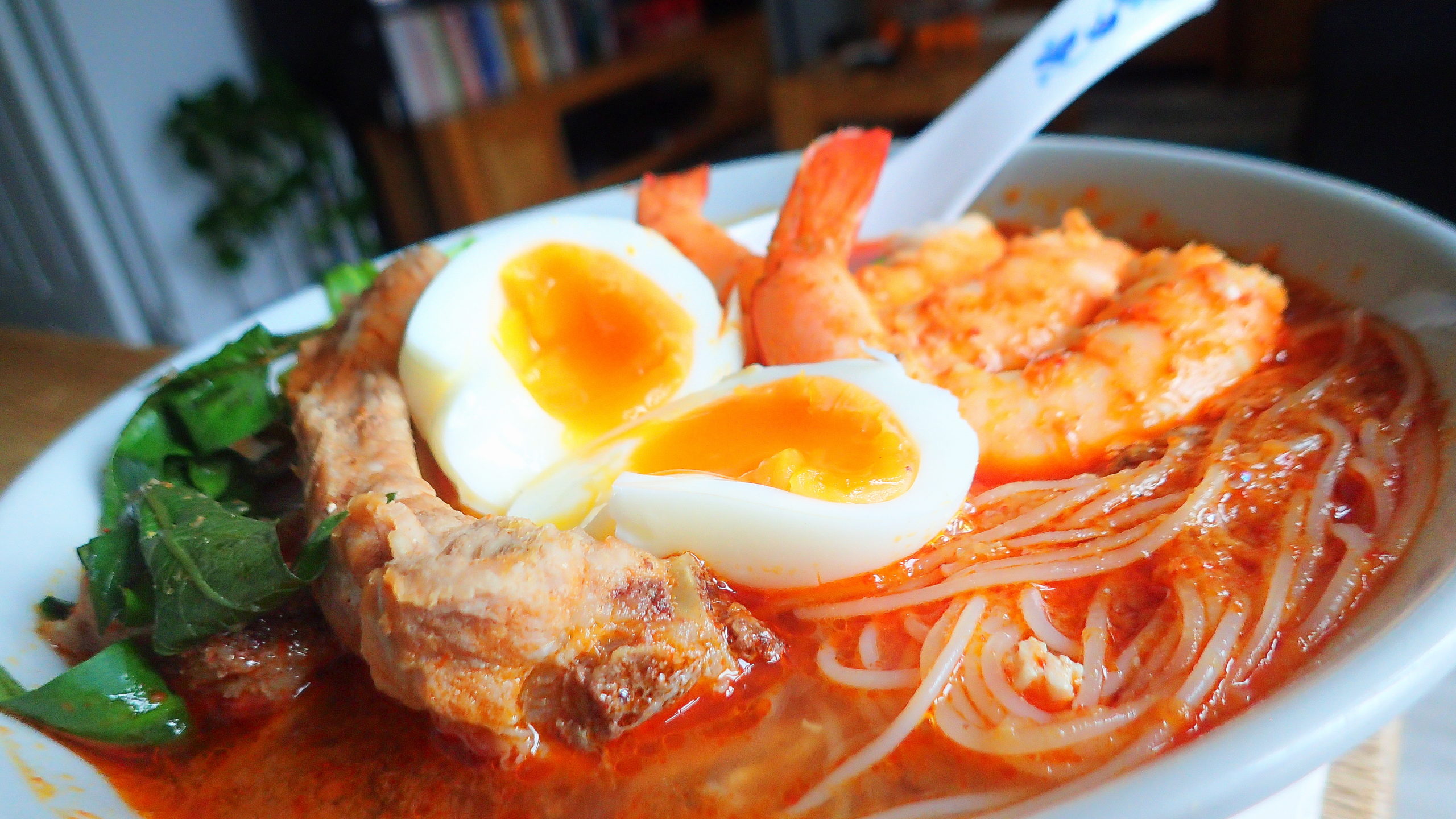 Prawn Noodles (虾面/Hae Mee) With Pork Ribs - Just Julie